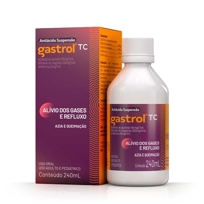 GASTROL TC SUSPENSAO 240ML - GASTROL TC SUSPENSAO 240ML - GASTROL (HCH)