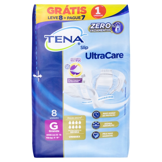 FRALDA TENA SLIP SUPER GERIAT TAMANHO G LEVE 8 PAGUE 7 - FRALDA TENA ...