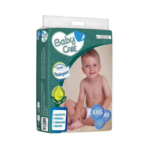 FRALDA BABY CARE TAMANHO XXG 40 UNIDADES - FRALDA BABY CARE TAMANHO XXG ...