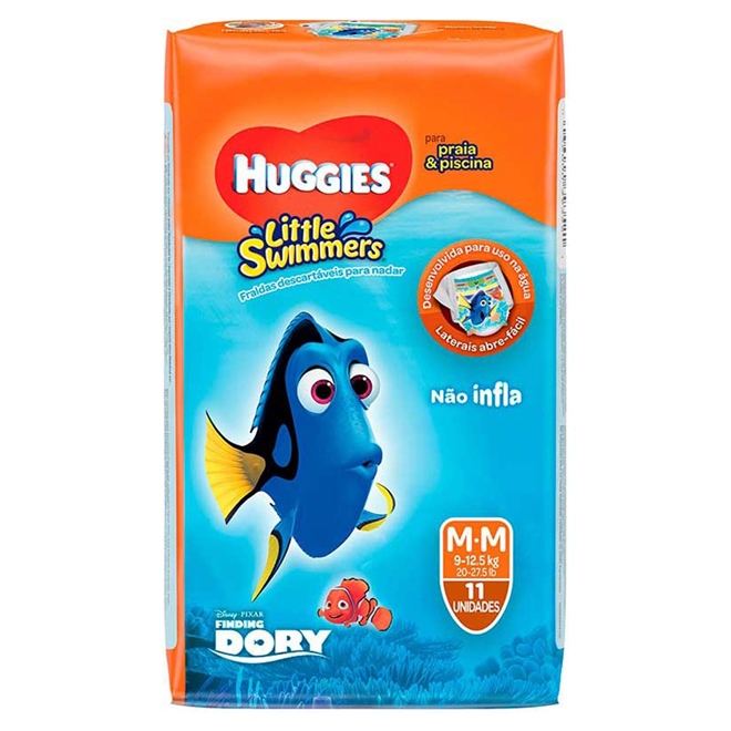 FRALDA HUGGIES LITTLE SWIMMERS PISCINA P-M 11 UNIDADES - FRALDA HUGGIES ...
