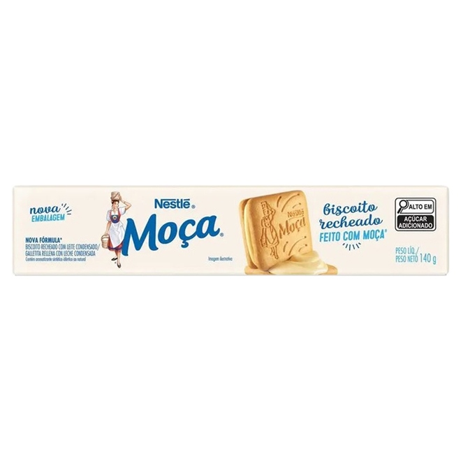 BISCOITO NESTLE MOCA 140G - BISCOITO NESTLE MOCA 140G - NESTLE (NES)