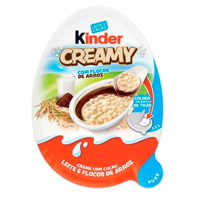 CHOCOLATE KINDER CREAMY 19G - CHOCOLATE KINDER CREAMY 19G - KINDER (F9R)