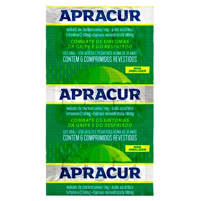 APRACUR 6 COMPRIMIDOS - APRACUR 6 COMPRIMIDOS - APRACUR (HCH)