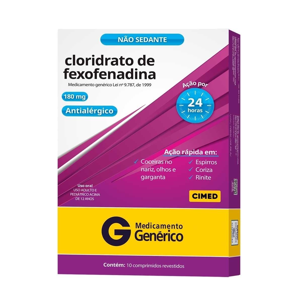 CL FEXOFENADINA G 180MG 10 CPR CIMED - CL FEXOFENADINA G 180MG 10 CPR ...