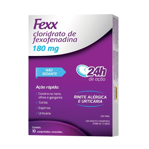 FEX 180MG 10 COMPRIMIDOS - FEX 180MG 10 COMPRIMIDOS - NAO INFORMADO