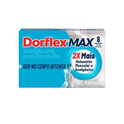 DORFLEX MAX 8 COMPRIMIDOS - DORFLEX MAX 8 COMPRIMIDOS - DORFLEX (S0F)
